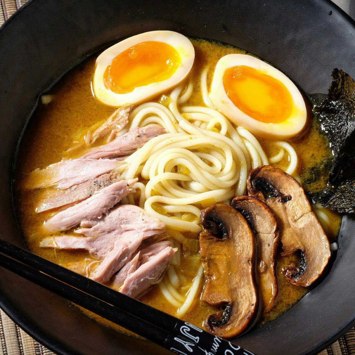 Sous Vide Duck Curry Udon - delectabilia