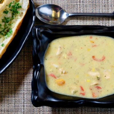 Roasted corn and miso chowder - delectabilia