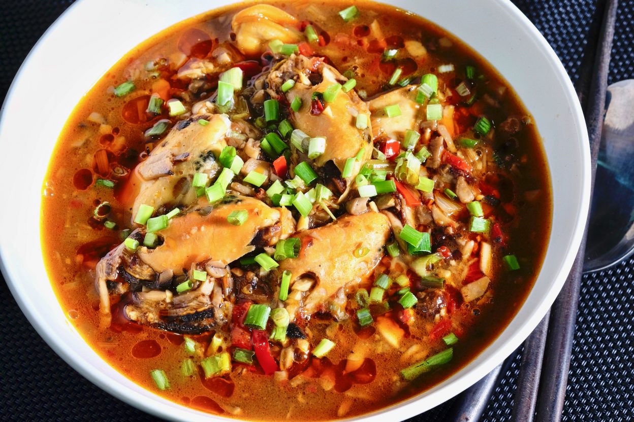 New Zealand Mussels in a Spicy Sichuan Broth - delectabilia